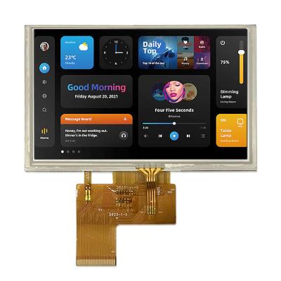 China 5 Inch TFT LCD Display 800x480 IPS High Brightness 40PIN RGB Port Customizable for sale