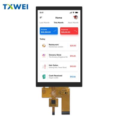 China 5-inch TFT LCD Screen 720 * 1280 HD With Capacitive Touch Screen 40pin Interface LVDS Vertical Screen for sale