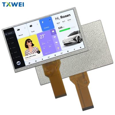 China 7-inch 800×480 TFT LCD Display Module with RGB 24-bit Interface, 450 cd/m² Brightness, -30°C to +80°C Operating Range for sale