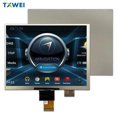 China 8-inch TFT LCD Display 1024×768 Resolution 350 cd/m² High Brightness Screen for Industrial and Automotive Applications for sale