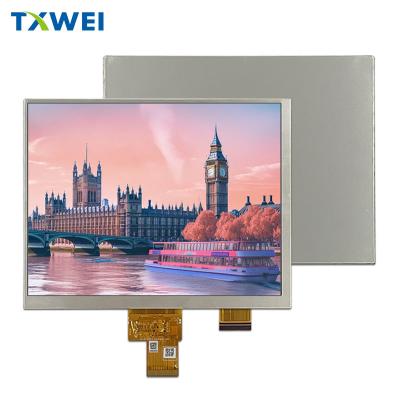 China 8.0 Inch TFT LCD Display 1024x768 LVDS Full View Industrial Medical Screen 300cd/m2 for sale
