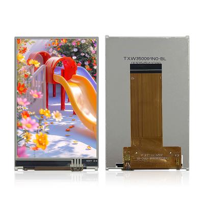 China 3.5 Inch 320x480 ILI9488 RGB TFT LCD Display 350nits with Resistive Touch for sale
