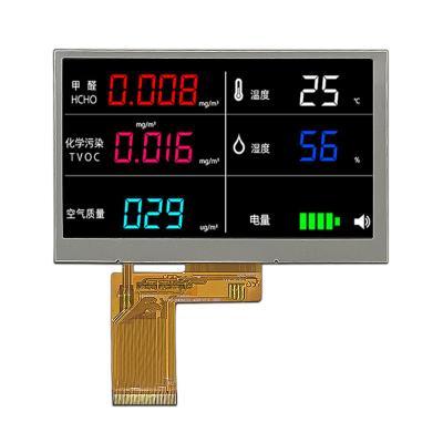 China Customized 4.3 Inch IPS TFT LCD Display 480x272 Resolution RGB Interface ST7283 Driver IC for sale