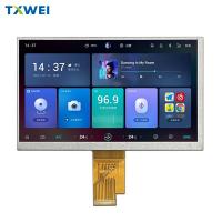 China 7.0 Inch Industrial TFT LCD Display 1024x600 450cd/m2 LVDS for Car Navigation Motorcycle for sale