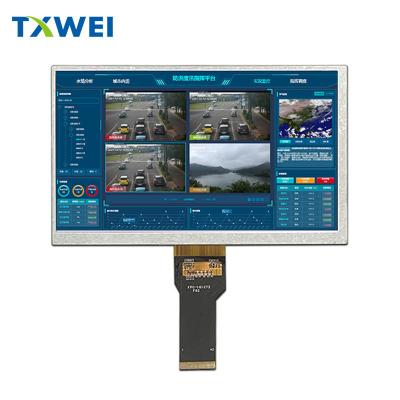 China Customized 7 Inch 1024x600 TFT LCD Display 650 cd/m² Brightness LVDS Interface for sale