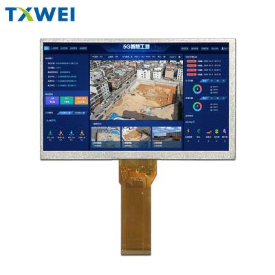 China 7 inch TFT LCD Display 800x480 700 nts RGB 50PIN Landscape for Security Equipment for sale