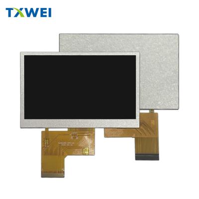 China 4.3 Inch Resistive Touch Display 480x272 450 Nits IPS Industrial LCD Screen for sale