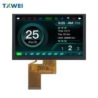 China 5.0 Inch 1024x600 High Resolution TFT LCD Display 237 PPI 24-bit RGB 1100nits Wide Temperature for sale