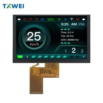 China 5.0 Inch 1024x600 High Resolution TFT LCD Display 237 PPI 24-bit RGB 1100nits Wide Temperature for sale