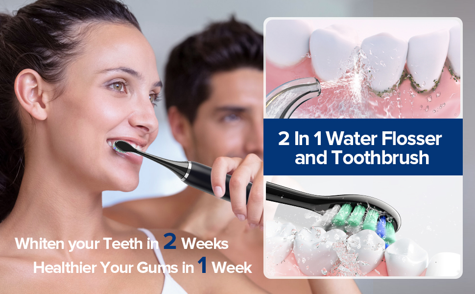 brush and water flosser