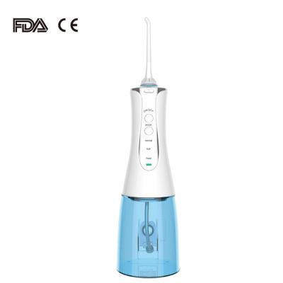 China 2 Jet Tips Cordless Dental Water Flosser 300ML Rechargeable Oral Irrigator With 3 Modes for sale