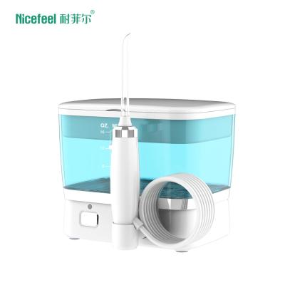 China 500ml Dental Water Flosser Countertop Portable Electric Oral Irrigator Big Water Tank for sale