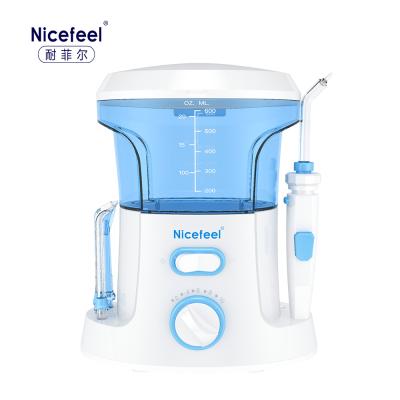 China Rohs Fcc Dental Water Flosser Jet ABS Cordless Water Flosser Oral Irrigator Fc168 for sale