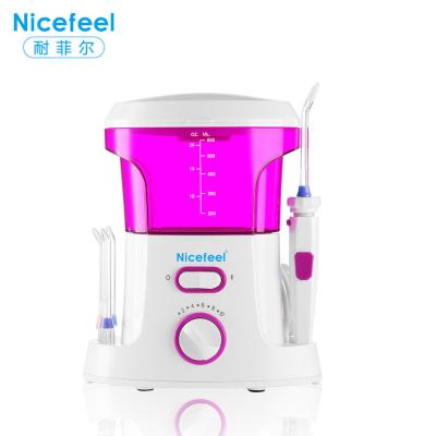 China IPX7 Countertop Oral Irrigator 120PSI Rechargeable Water Flosser Nasal Irrigator for sale