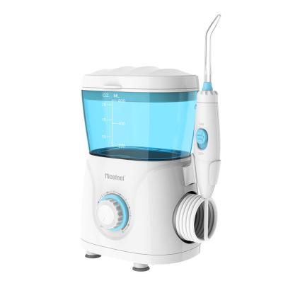 China RoHS Mini Water Flosser 600ml Countertop Oral Irrigator With 7 Multifunctional Tip for sale