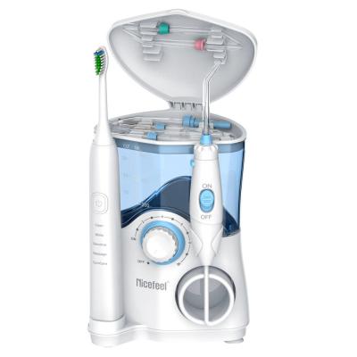 China FDA 2 In 1 Toothbrush And Water Flosser Rechargeable Cordless Oral Irrigator Fc163 for sale
