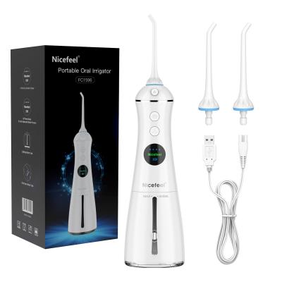 China Dental Water Flosser Water Pick Ipx7 Waterproof Portable Flosser Usb Chargeable Fc1596 for sale