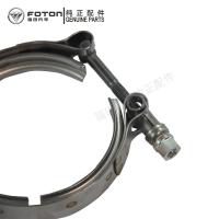China Leaderparts Foton Truck Accessories Adjustable Electroplated Stainless Steel Worm Gear Pipe V-Clamp for sale