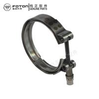 China Leaderparts Foton Truck Accessories Adjustable Electroplated Stainless Steel Worm Gear Pipe V-Clamp for sale