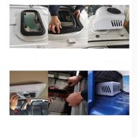 China Mini 12v 24v AC Electric Thermostat Heating Cooling Van Roof RV Tractor for Truck Van Cabin Air Conditioner for Forklift Car for sale