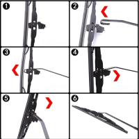 China Bulk Supply Universal Windshield Wiper Set Cost Effective Solution Wiper Blade for JAC Truck Van Model Fleet Maintenance for sale