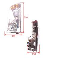 China SNOTRUK HOWO High Quality 12V/24V LED Headlights New Condition Light Truck Front Light with 6000K Color Temperature for sale