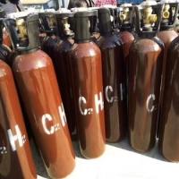 China 10 Cu FT Mc Acetylene Steel Gas Cylinder with Cga 200 Valve Customized and WESG09 for sale