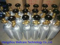 China Polished DOT ISO Standard Aluminum Gas CO2 Cylinder for Beverage in T3 T8 Temper for sale