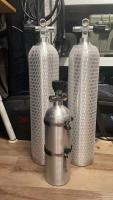 China Carbon Dioxide Gas Storage 12L Carbon Fiber Cylinder 300 Bar Pressure and Large Capacity for sale