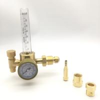 China Weld Acetylene Regulator Welding Gas Gauges Cga-200 Rear Inlet with 9/16"-18 Outlet and Hose Connector for sale