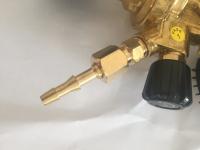 China Brass Argon / CO2 MIG TIG Flow Meter Gas Regulator Gauge with Gas Hose Welding Weld for sale