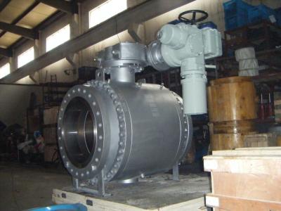 China 16 Inch 600LB Trunnion Mounted Ball Valve with API 6D Certification and -196℃ to 610℃ Temperature Range for sale