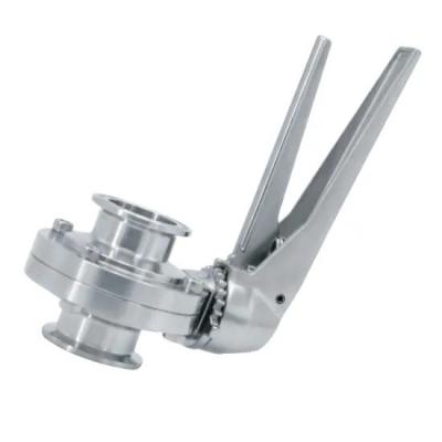 China Sanitary SS 316L DN250 Tri Clamp Butterfly Valve with 10 Bar Pressure Rating and FDA-Compliant Seals for sale