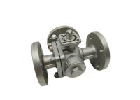 China GB Standard CF8M T Port Three Way Flange Ball Valve PN16 15-200mm Size Range with Full Port Design for sale