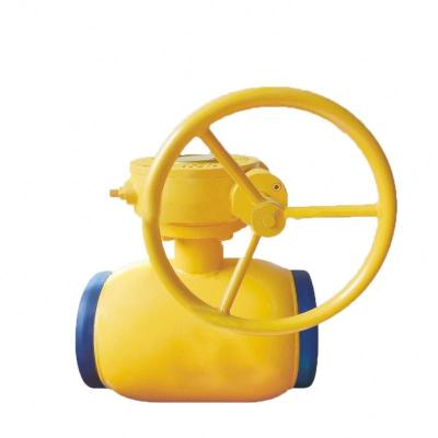 China PN6.4 MPa Explosion Proof Fully Welded Ball Valve API 598 Certified for Gas Applications with 20+ Year Service Life for sale
