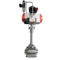 China Pneumatic Cryogenic Ball Valve DN50 Stainless Steel -196°C to +80°C Temperature Range with 25MPa Pressure Rating for sale