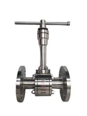 China PN25 DN25 Cryogenic Ball Valve for LN2 LNG -196°C Temperature Range with Flange Connection for sale
