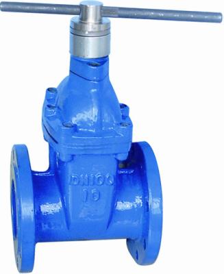 China DN 1200 BS5163A Gear Operated Gate Valve - Resilient Seated, PN16 Flanged for Water Treatment for sale
