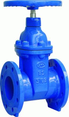 China PN10 DIN 3352 F4 Flanged Resilient Seated Gate Valve with PN10/16 Pressure Rating and Full Bore Design for sale