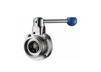 China EPDM Seat Full Bore 2'' Sanitary Butterfly Valve with 145psi Pressure and -10°C to 120°C Temperature Range for sale