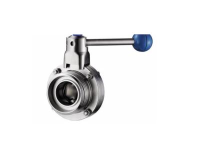 China EPDM Seat Full Bore 2'' Sanitary Butterfly Valve with 145psi Pressure and -10°C to 120°C Temperature Range for sale