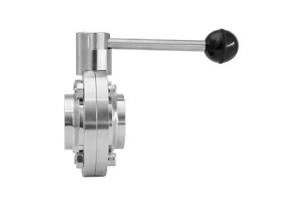 China ASME Standard T316L 1 Inch Tri Clamp Butterfly Valve - 145psi Pressure, -10°C to 120°C Temperature Range for sale