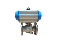 China SS316 50A Full Port Pneumatic Actuated Ball Valve JIS10K DN15-250 with 2-8 Bar Operating Pressure for sale