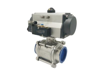 China PTFE Seat Rotary Actuator Pneumatic Valve 1000WOG with 3-13024Nm Torque Range and 2-8 Bar Operating Pressure for sale