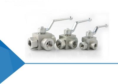 China 31.5MPa 3-Way Hydraulic Ball Valve with Male Thread Connections in 1/8