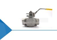 China 1'' Port 3-Way Hydraulic Actuated Ball Valve SS316 1000psi WOG 50MPa High Pressure for Oil and Gas Pipeline for sale
