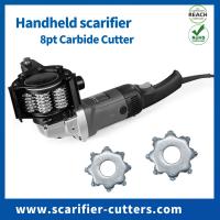 China Handheld Concrete Metal Scarifier Planer 8pt Heads Cutters Complete Cages for sale