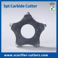 China Marking Scarifier Cutters Asphalt 5 Point Carbide Cutter Blade Carbide Tip Scarifying Drum for sale
