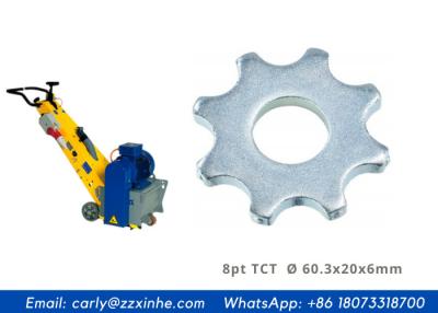China 8 Point Scarifier Milling Cutters 8 Tips Tungsten Carbide Tipped Flails On Von Arx VA10 for sale