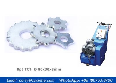 China 6pt TCT Carbide Cutters 6 Point Carbide Tipped Flails On Floor Milling Scarifiers for sale